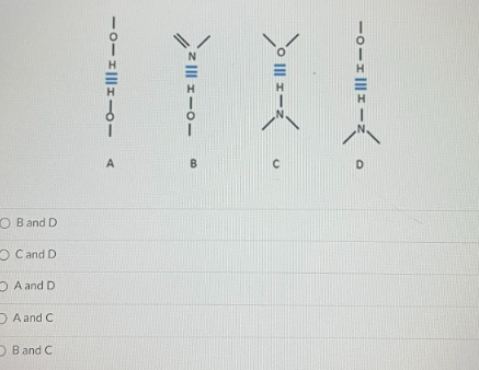 Solved B and D C and D A and D A and C B and C | Chegg.com