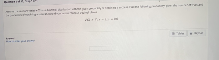 Solved Assume The Random Variable Xhas A Binomial 