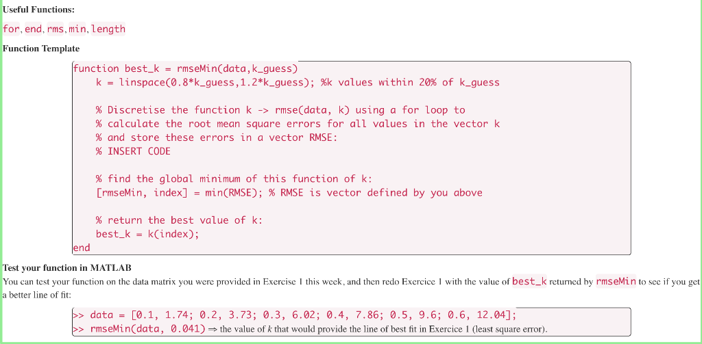 Overview: In this exercise, you will be writing a | Chegg.com
