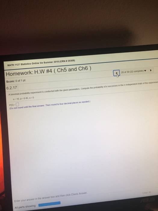 Solved MATH 1127 Statistics Online 5 e summer 2018 (CRN # | Chegg.com