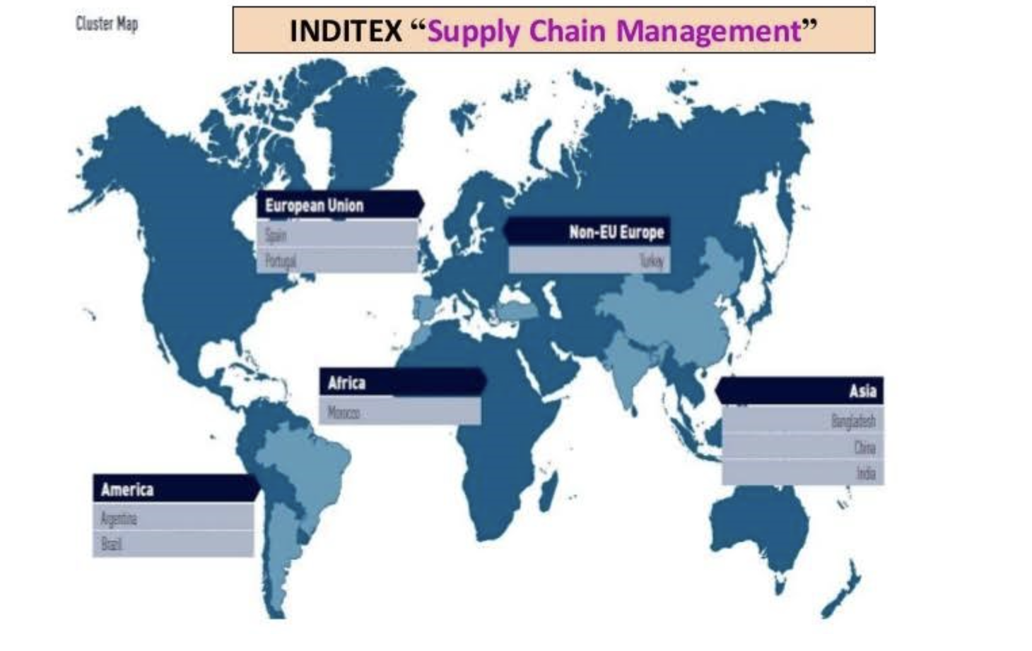 Solved 1. (20 points) The map below shows Inditex's (parent | Chegg.com