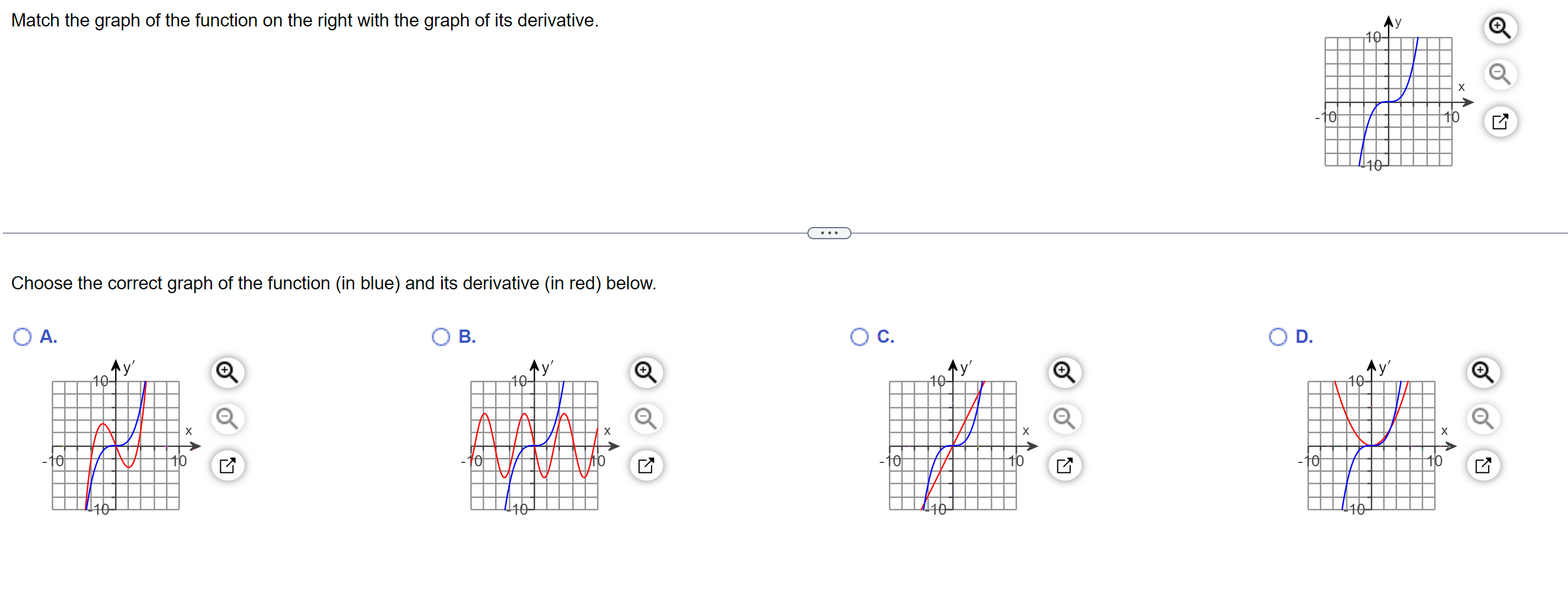 Solved Match the graph of the function on the right with the | Chegg.com