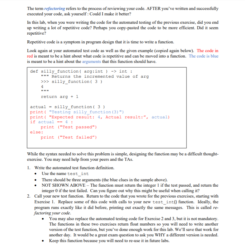 Solved The term refactoring refers to the process of | Chegg.com