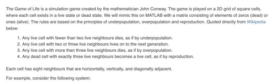 Solved The Game of Life is a simulation game created by the | Chegg.com