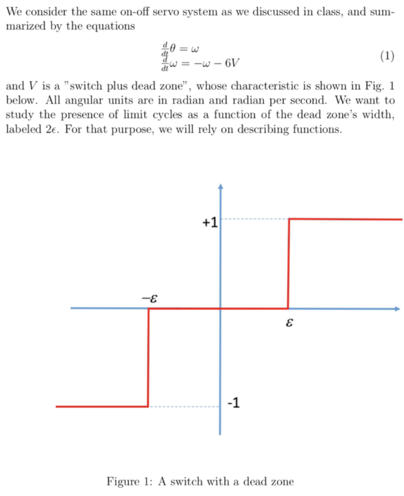 Solved We consider the same on-off servo system as we | Chegg.com