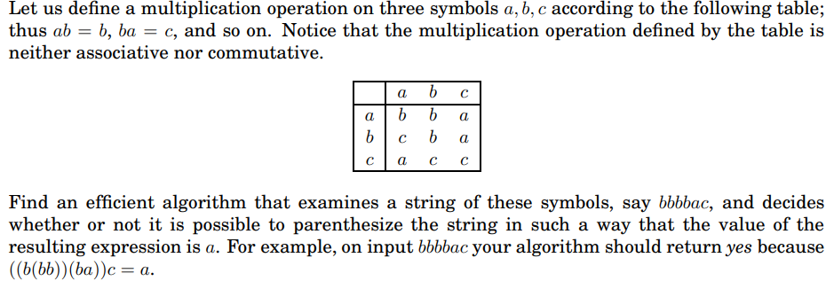 Solved Let us define a multiplication operation on three | Chegg.com