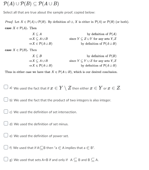 Solved Consider the following claim: | Chegg.com