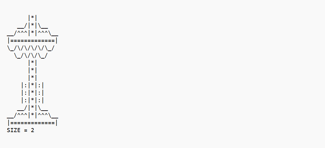 Solved - Write a program to print the accompanying tower | Chegg.com