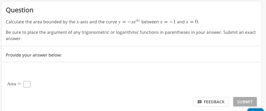 Solved Question Calculate the area bounded by the x-axis and | Chegg.com