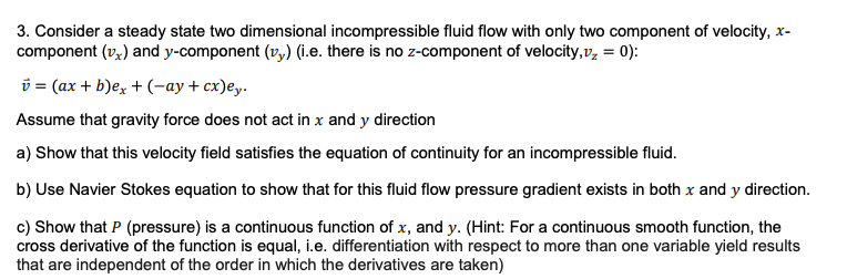 Solved 3. Consider a steady state two dimensional | Chegg.com
