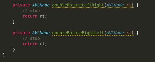 AVLNode.java: partial implementation of the AVLNode | Chegg.com