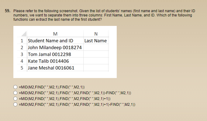 Solved 59. Please refer to the following screenshot. Given | Chegg.com