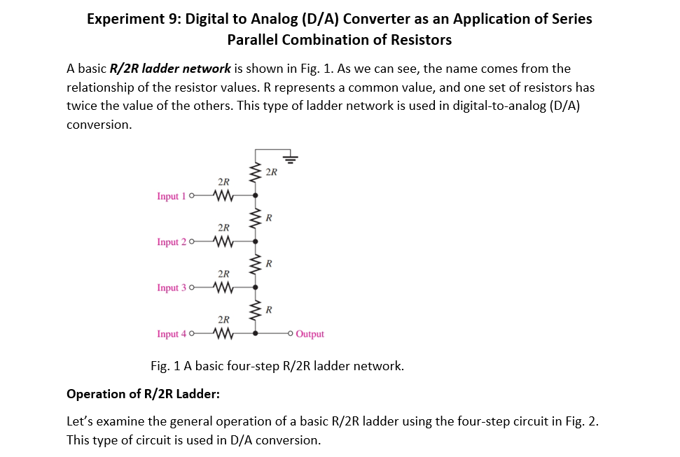 Solved Experiment 9 Digital To Analog Da Converter As An