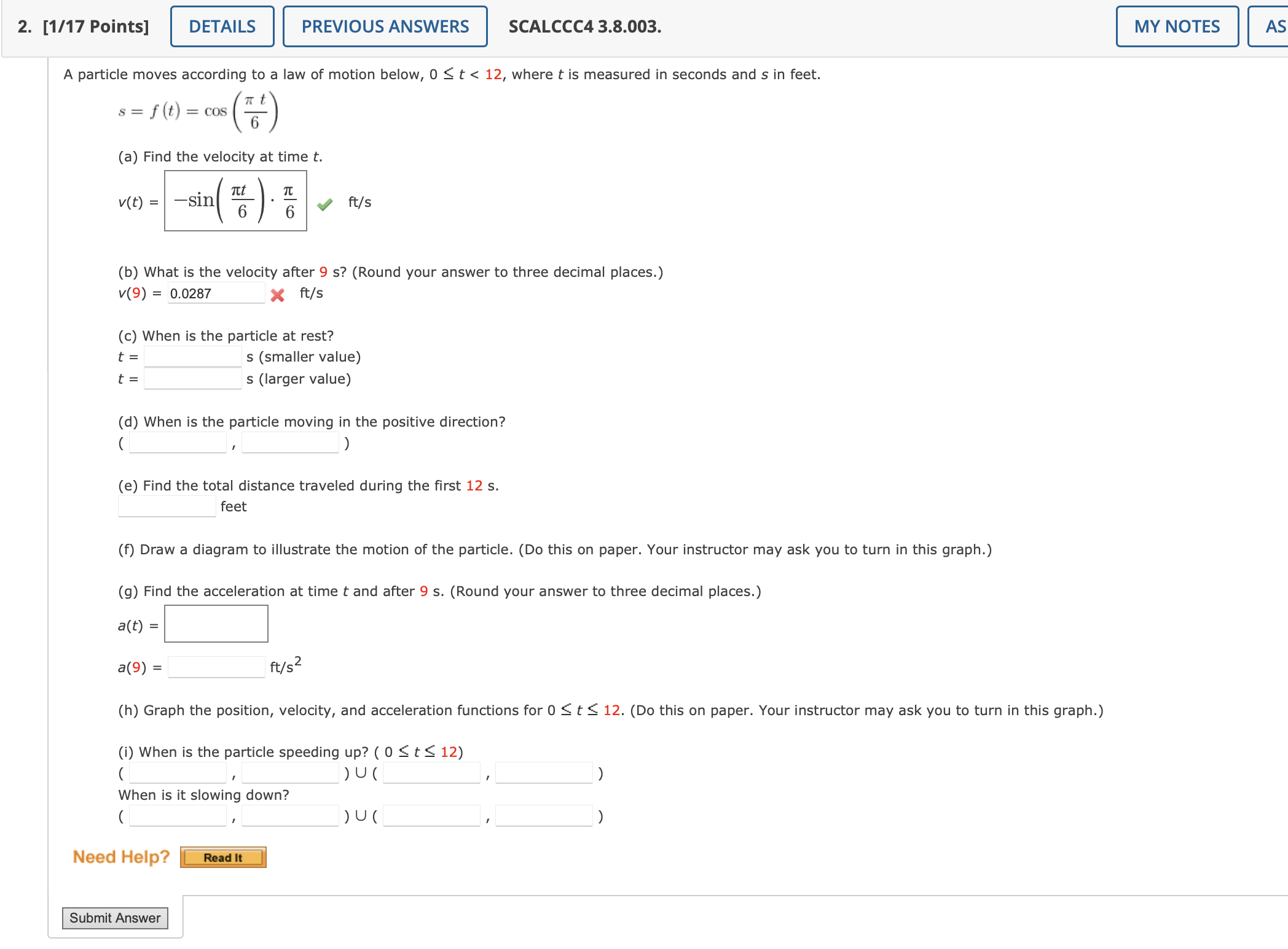 Solved Calculus 1 Please show all steps and answer all parts | Chegg.com