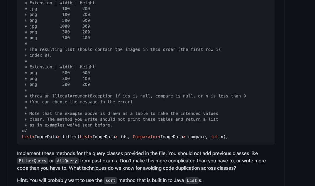 Solved ExamplesSearch.java contains the starter code for | Chegg.com