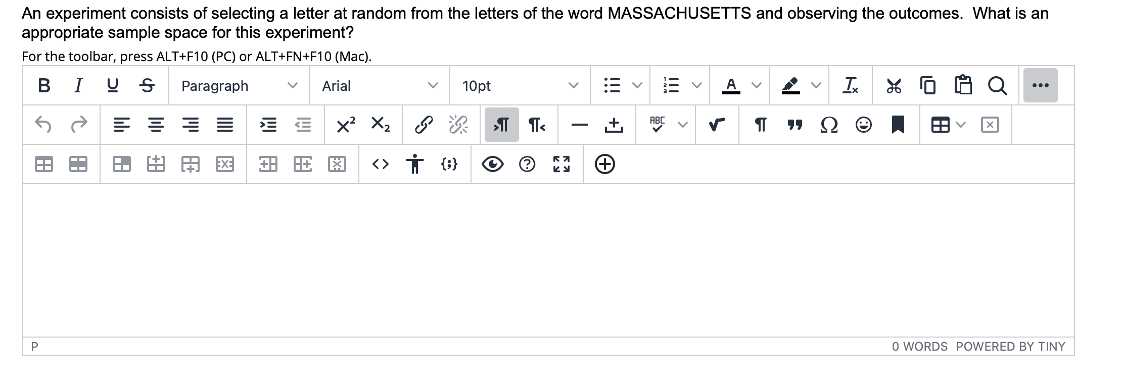Solved An experiment consists of selecting a letter at | Chegg.com