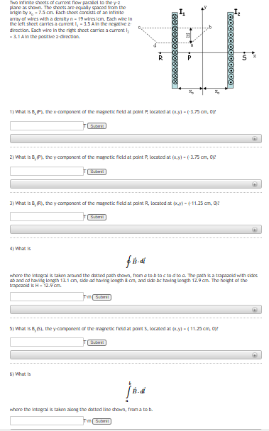 Solved Two infinite sheets of current flow parallel to the | Chegg.com