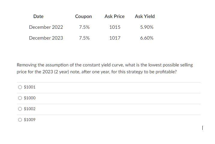 Solved Removing the assumption of the constant yield curve, | Chegg.com