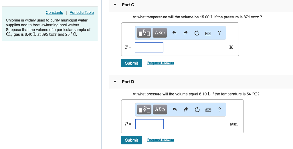 Solved Part Constants | Periodic Table At what temperature | Chegg.com