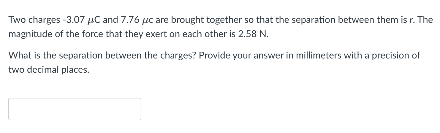 Solved Two Charges Qa−348nc And Qb845nc Are Placed 