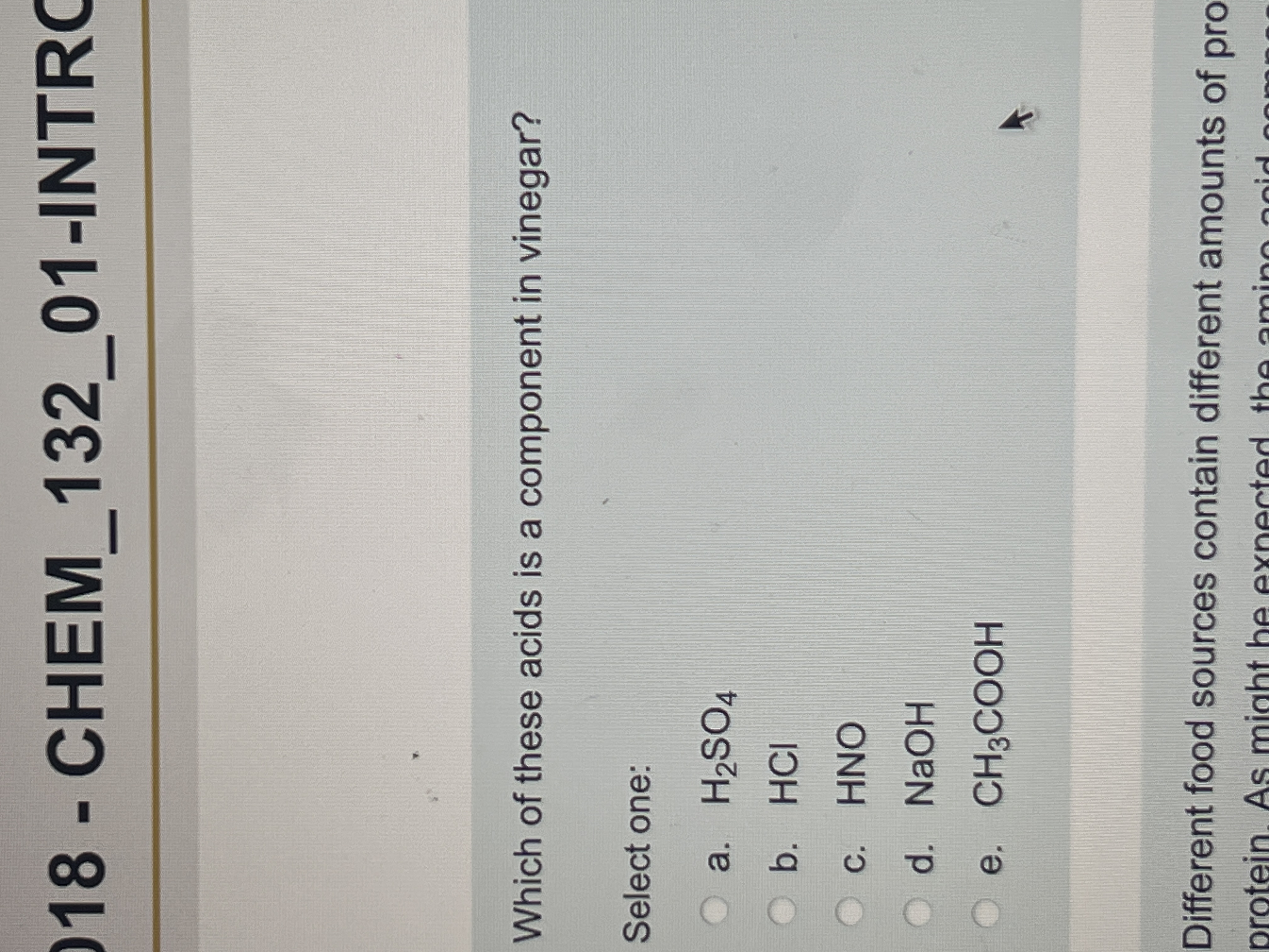 Solved Different food sources contain different amounts of | Chegg.com