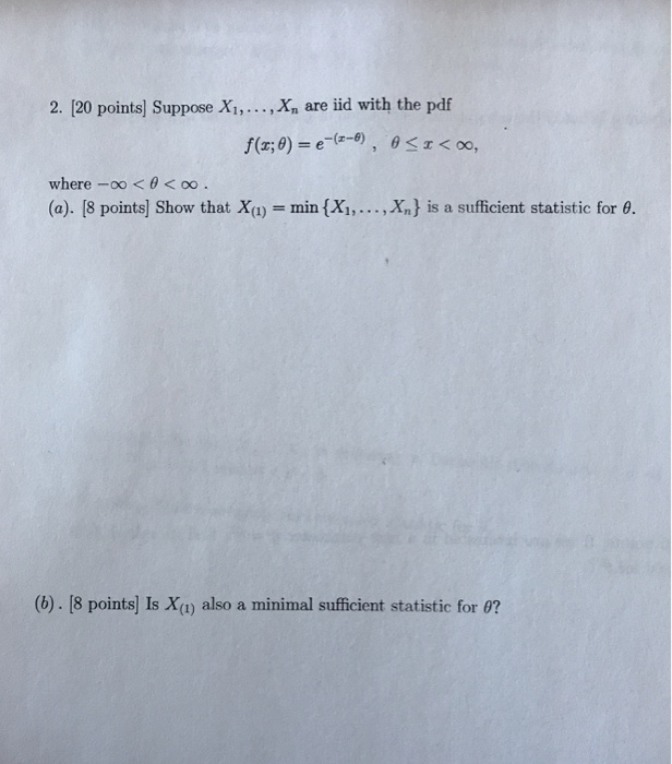 Solved 1. [28 points] Given that random sam ple X1,X2, ,Xn | Chegg.com