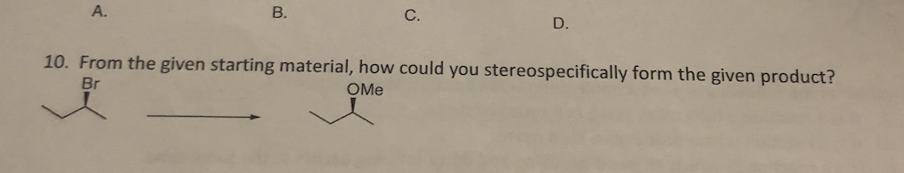 Solved From the given starting material, how could you | Chegg.com