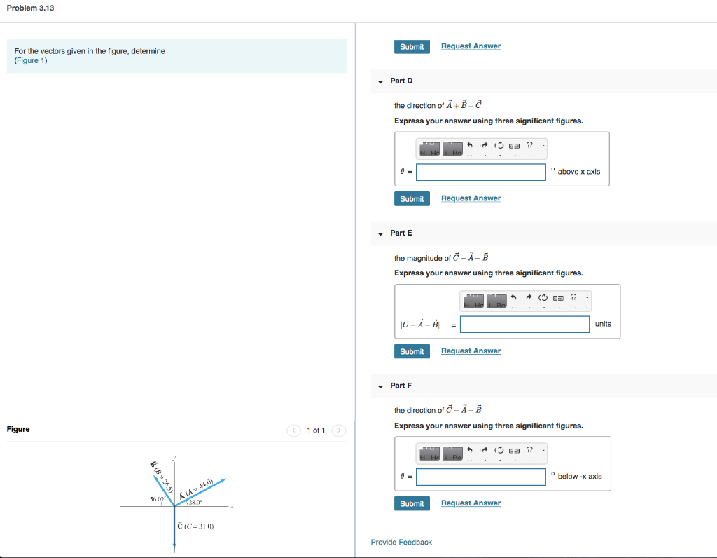 Solved For the vectors given in the figure, determine | Chegg.com