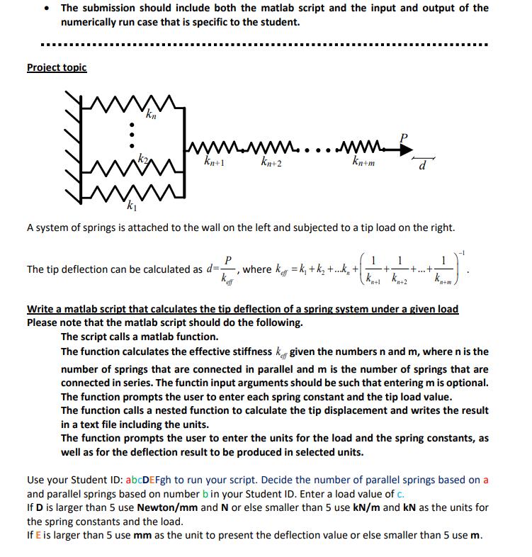 Write A Matlab Script That Calculates The Tip