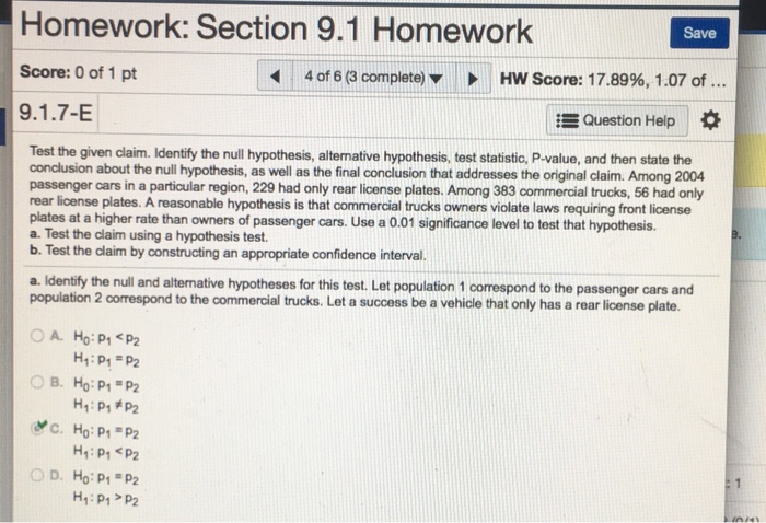 Solved Homework Section 9 1 Homework Save Score 0 Of 1 Pt