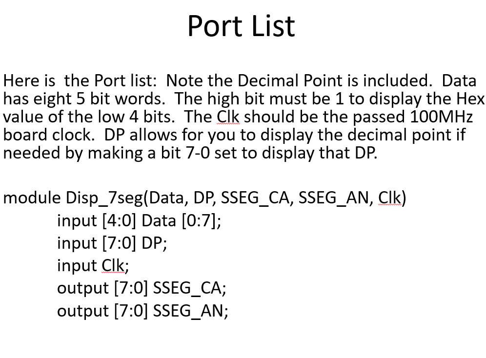 Solved Multiplexed 7-Segment Display • Use the following | Chegg.com