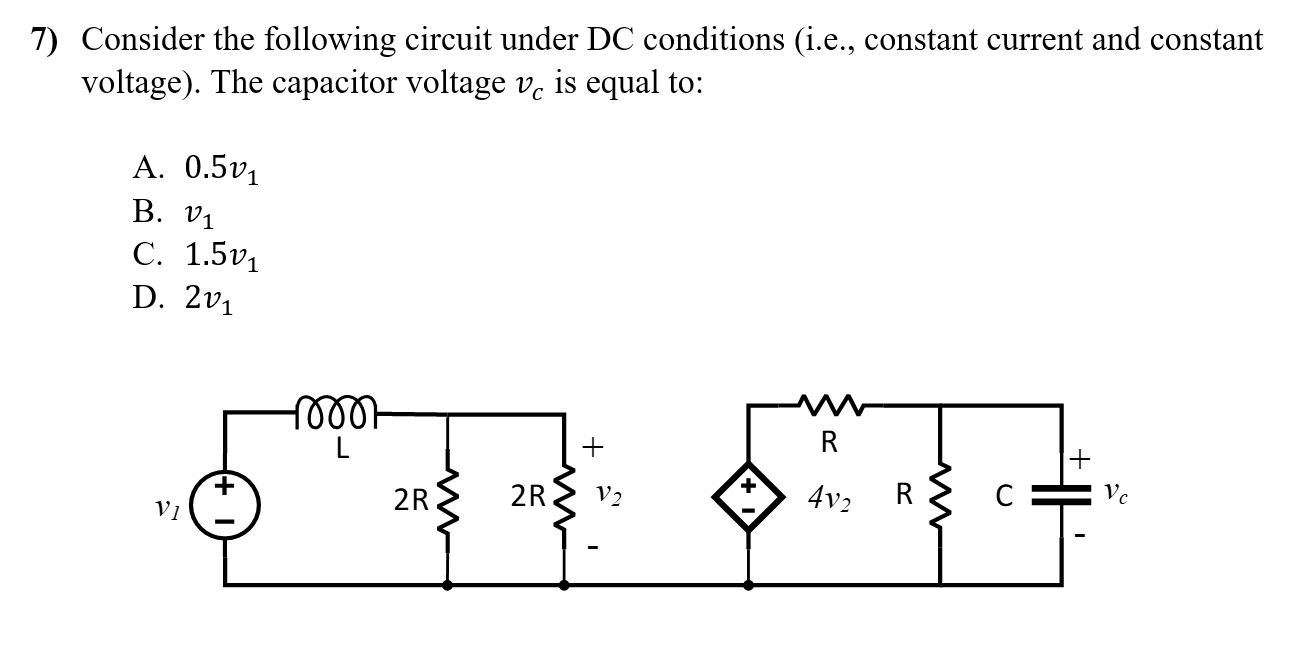 Solved Consider the following circuit under DC conditions | Chegg.com