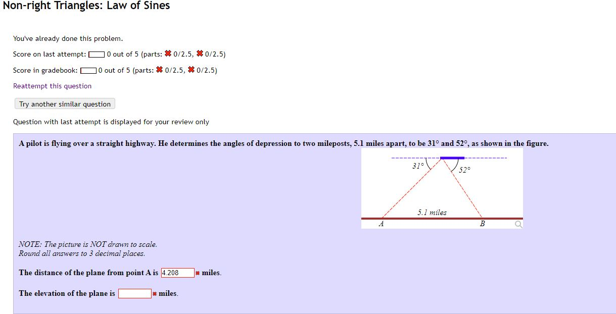 Solved Non-right Triangles: Law of Sines You've already done | Chegg.com