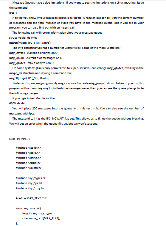 Exercise 4: msgl. c /* Here's the receiver program. | Chegg.com