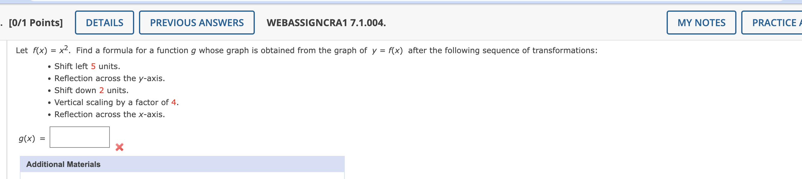 Solved Let f(x)=x2. Find a formula for a function g whose | Chegg.com