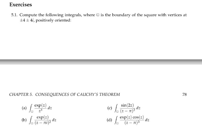 Solved Compute the following integrals, where is the | Chegg.com