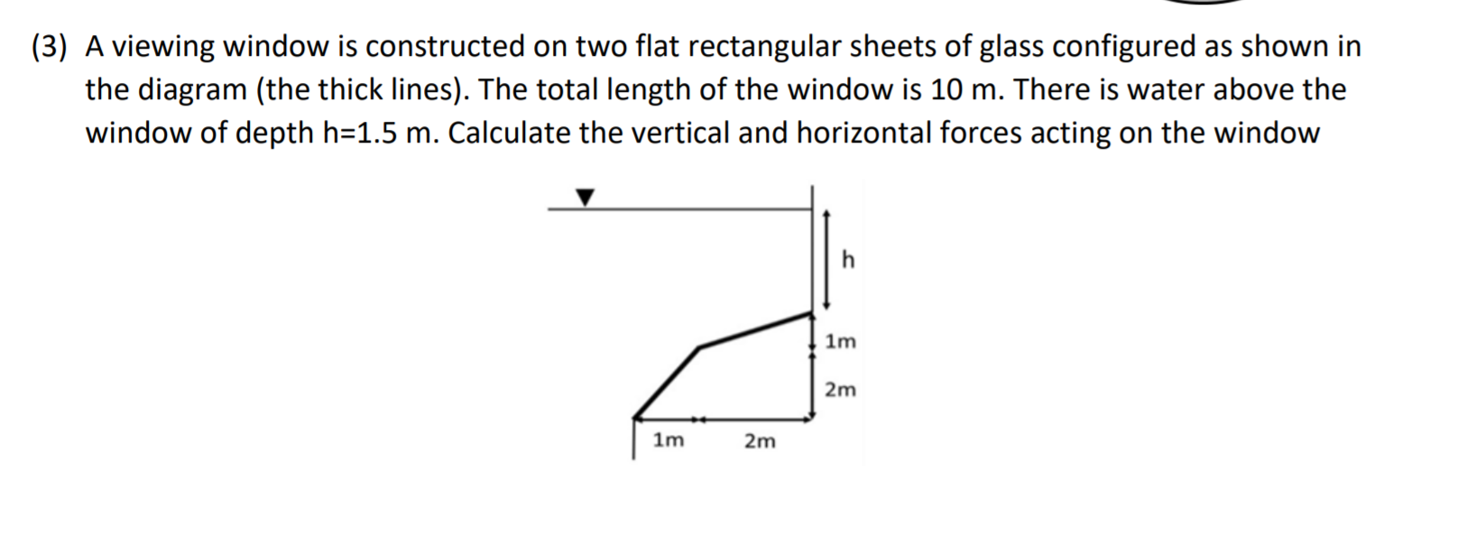 Solved (3) A viewing window is constructed on two flat | Chegg.com