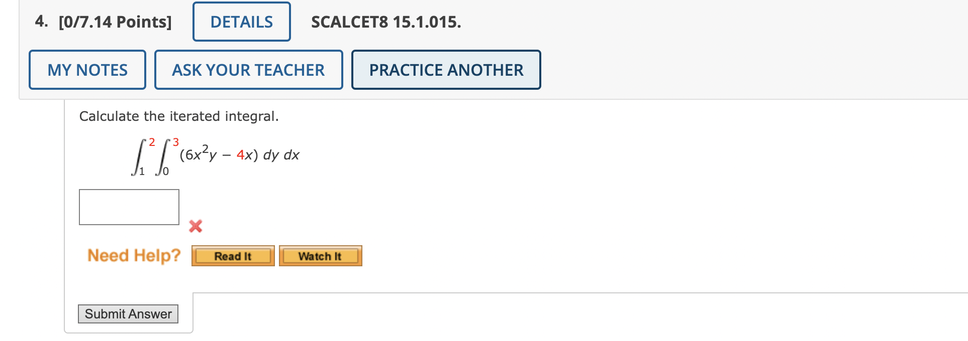 Solved Calculate The Iterated