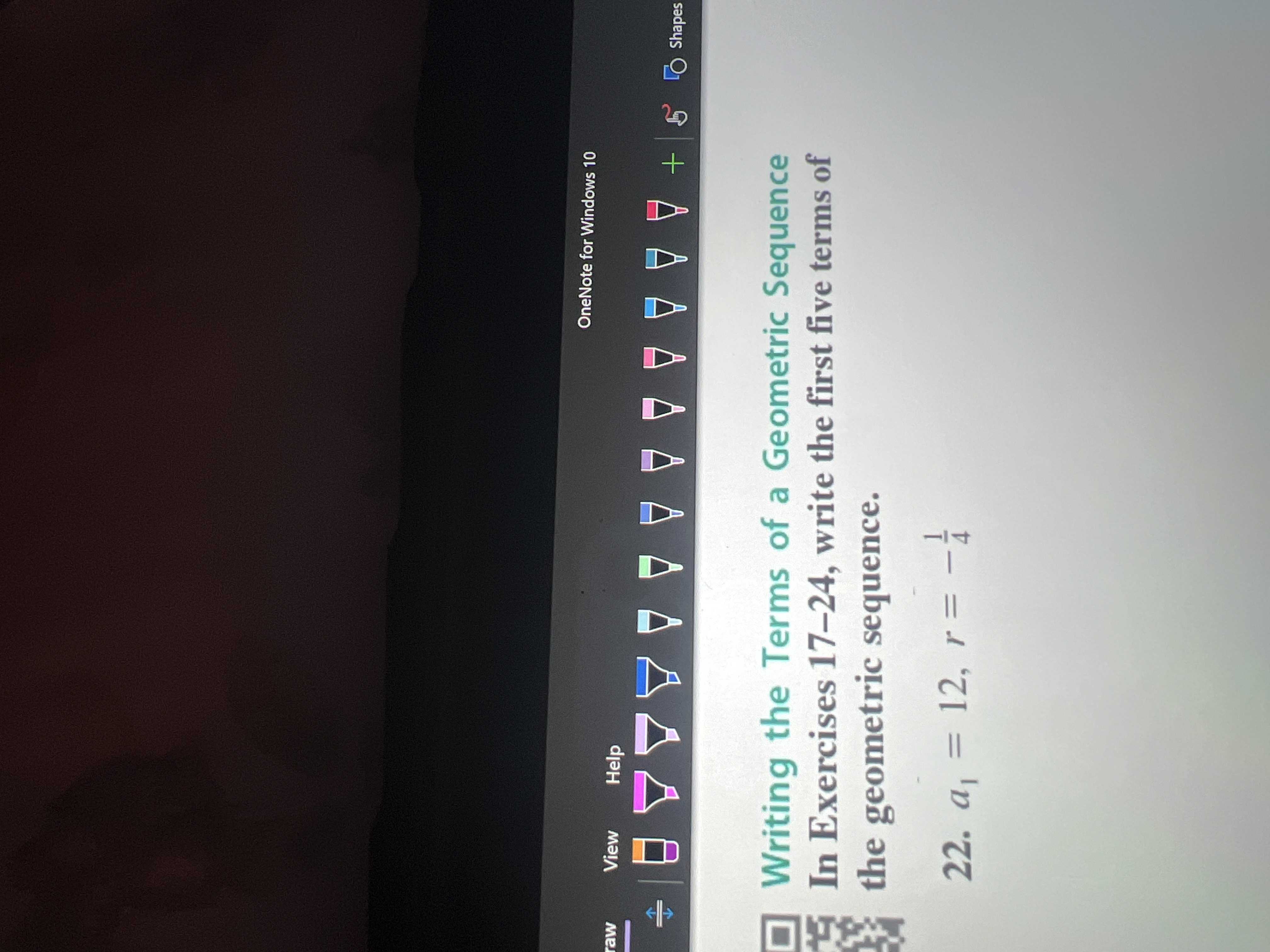 Solved Writing the Terms of a Geometric SequenceIn Exercises | Chegg.com