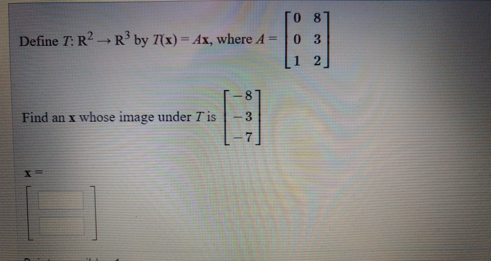 Solved Linear Algebra: Please help explain how to figure | Chegg.com