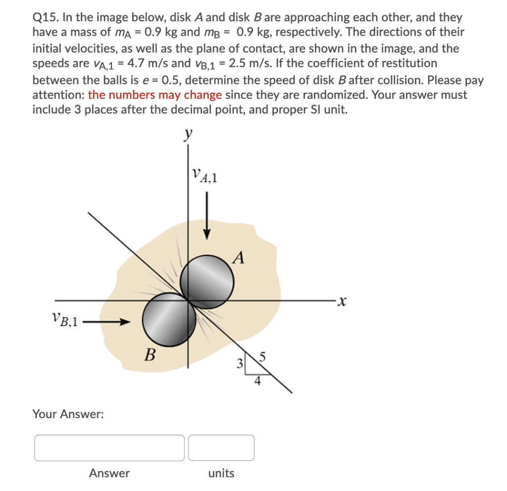 Solved Q14. In the image below, disk A and disk B are | Chegg.com