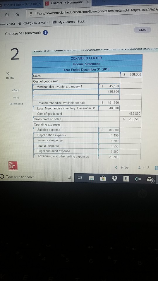 Chapter 14 Homework onnect rnheducation.com flow | Chegg.com