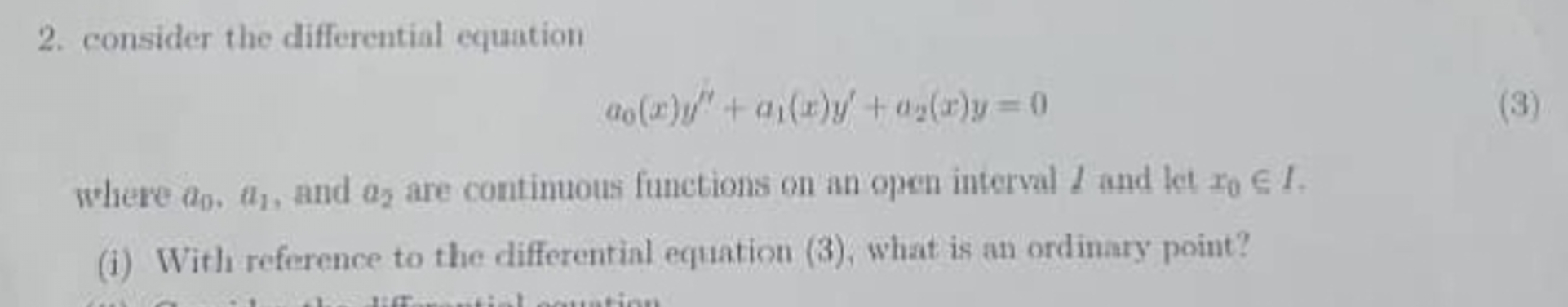 Solved consider the differential | Chegg.com