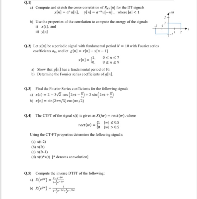 Solved a) Compute and sketch the conss-correlation of Rxy | Chegg.com