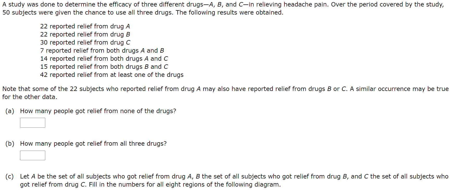 Solved A study was done to determine the efficacy of three | Chegg.com