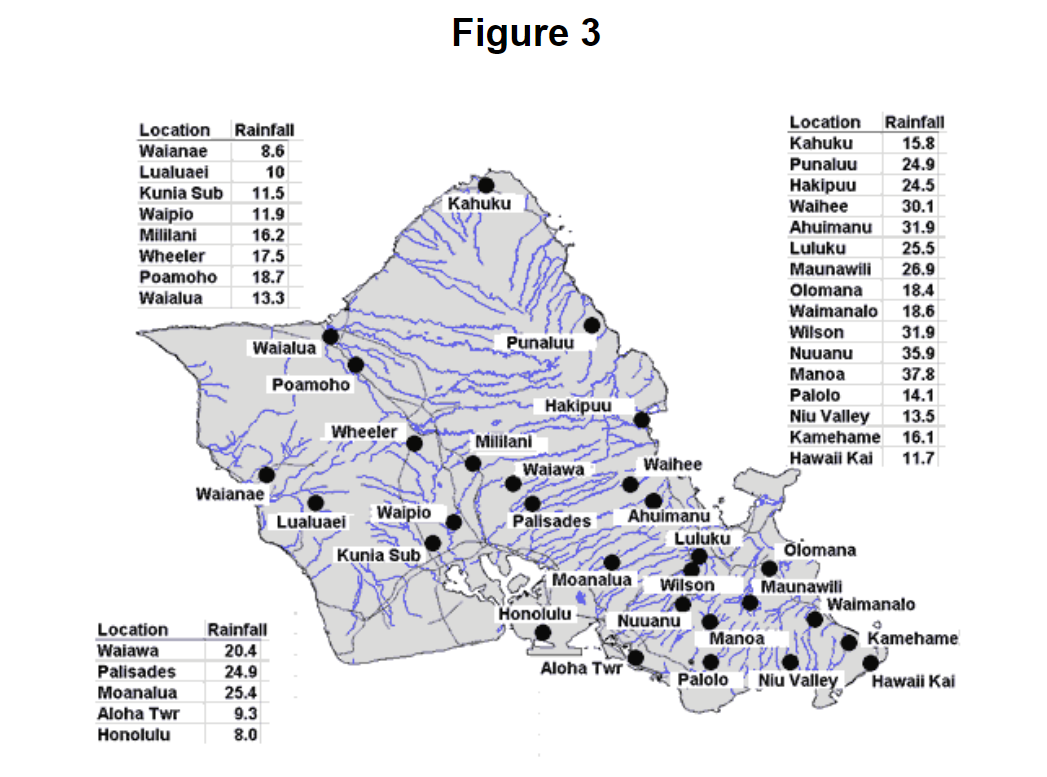 Solved Look at the map showing the annual rainfall levels | Chegg.com