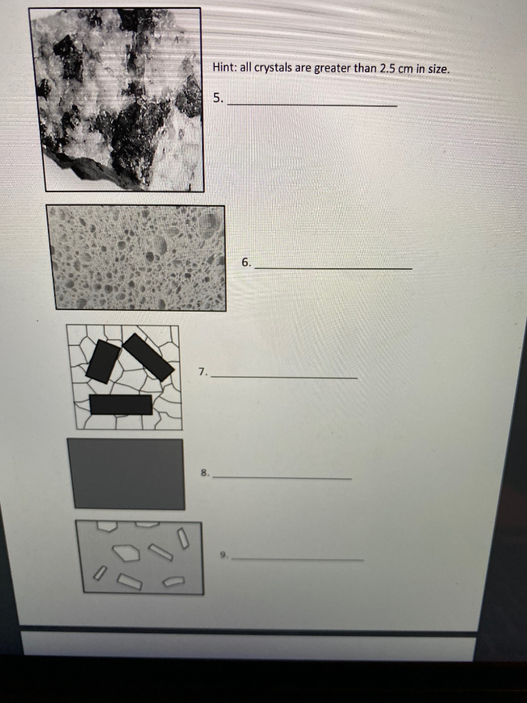 Solved Determine the texture for each diagram/photo below of | Chegg.com