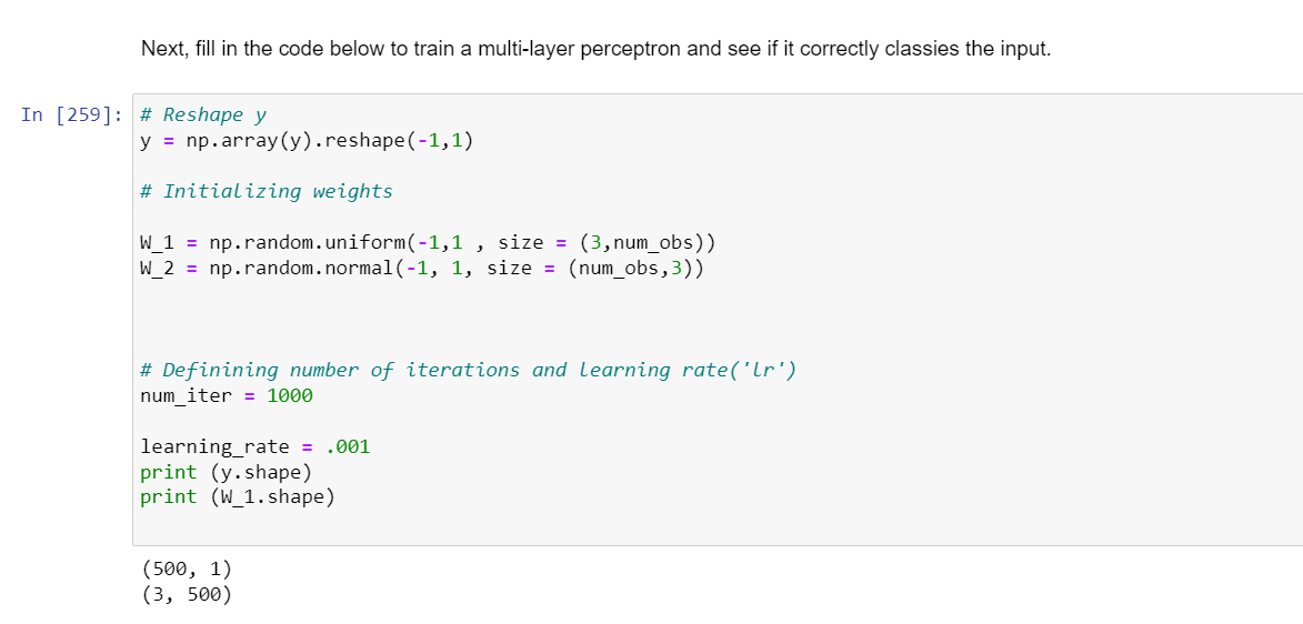 The code below gives you the building blocks of the | Chegg.com