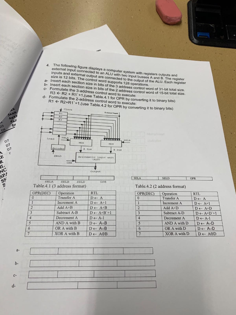 The following figure displays a computer system with | Chegg.com