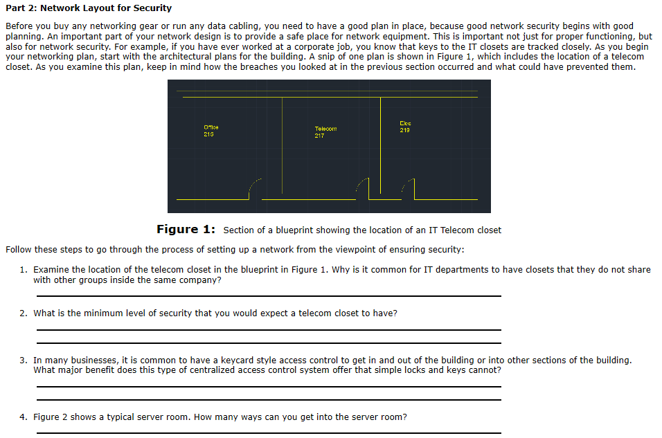 Solved Part 2: Network Layout for Security Before you buy | Chegg.com